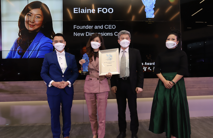 Elaine Foo, Founder and CEO of New Dimensions Capital Was Awarded the ...