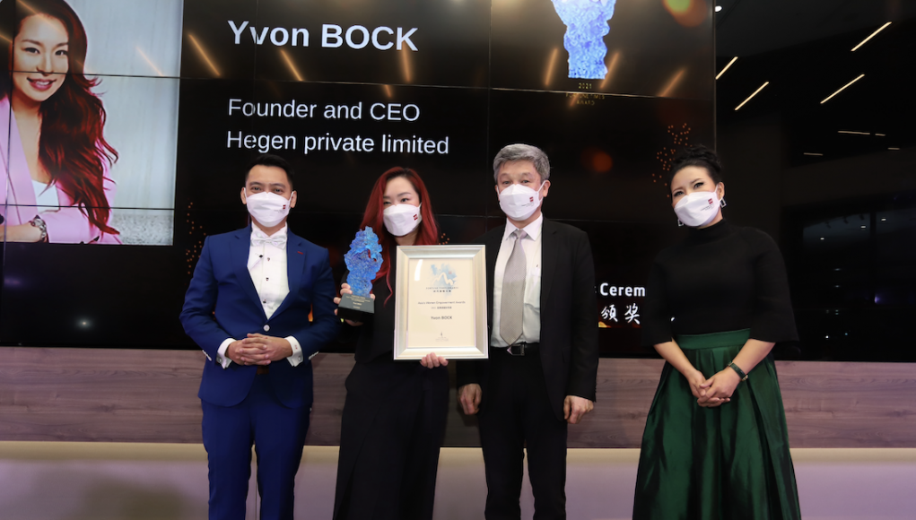 Yvon BOCK, Founder and CEO of Hegen Was Awarded the “ASIA’S WOMEN ...